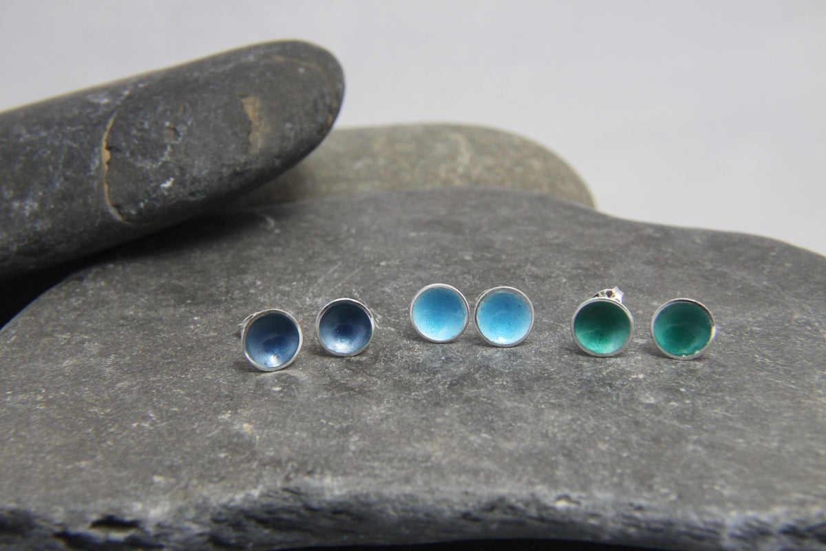 Rock Pool Stud Earrings – Lucy Symons Jewellery