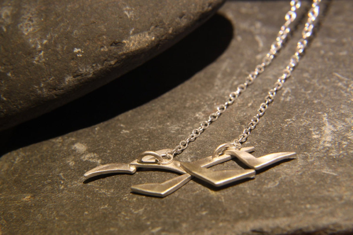 Soaring High Flock of Gulls Necklace – Lucy Symons Jewellery