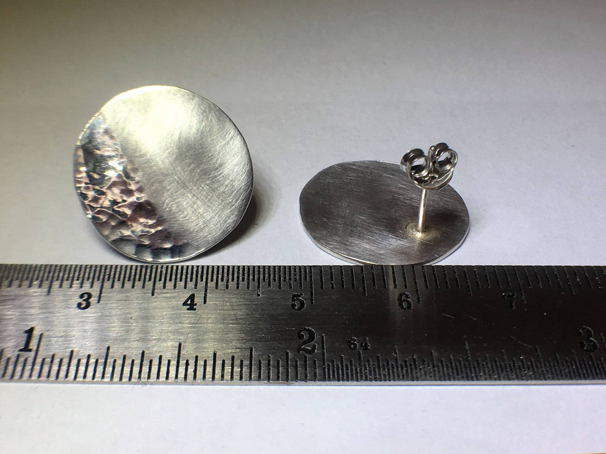 Reflections on the Sea Disc Stud Earrings – Lucy Symons Jewellery