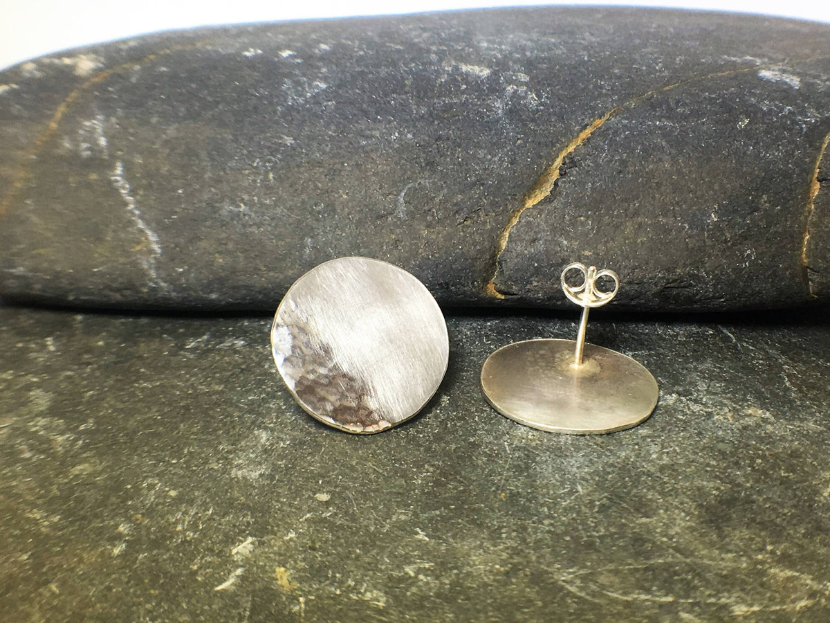 Reflections on the Sea Disc Stud Earrings – Lucy Symons Jewellery