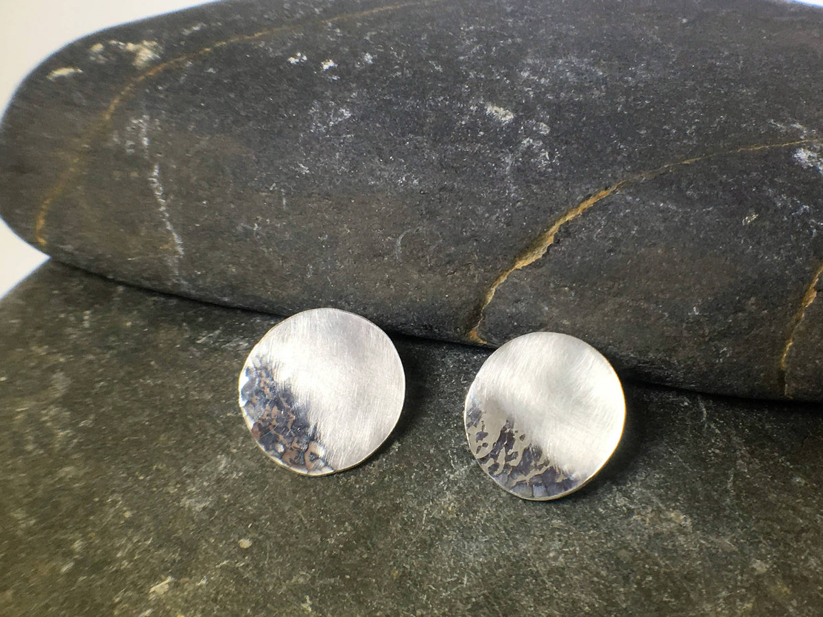 Reflections on the Sea Disc Stud Earrings – Lucy Symons Jewellery